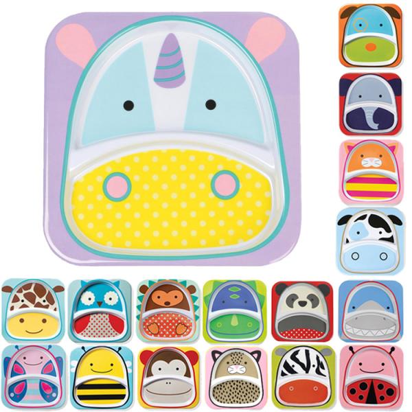 メーカー：SKIP*HOPサイズ：W21cm×L21cm×H2.5cm仕様：電子レンジ使用不可食洗濯器、上段のみ利用可能【備考】※こちらの商品は【送料無料】ゆうパケット「ポストイン配達」となります。・ラッピング不可・製造上のキズや塗装剥がれ...