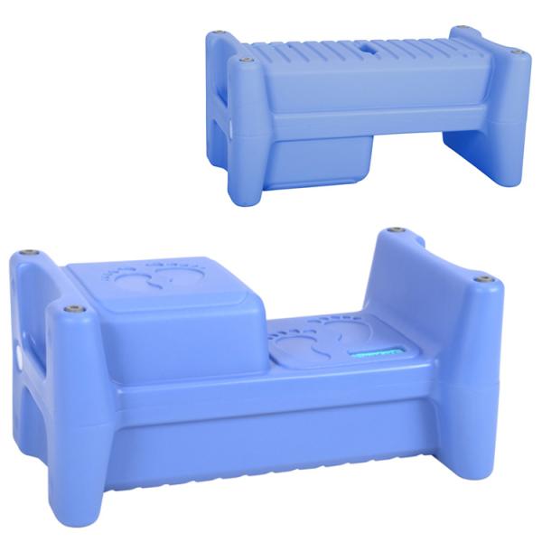 メーカー：Simplay3サイズ(約)：L60cm×W33cm×H27cm重さ(約)：1.5kg対象年齢：1歳半頃から135kgまで(メーカー参照)兄弟、姉妹が並んで使えるステップスツール。高さの違う２段のステップで、身長が違う２人のお子様...