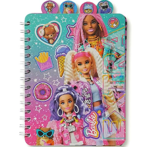 サイズ(約)：17W×23.5H×1.2D cｍ枚数：96枚紙質：再生紙日本では販売されていない、アメリカ限定バービーのスパイラルノート！４種類のタブ付きで、日記など、手帳やお絵描き帳にぴったり！！【備考】※こちらの商品は・ゆうパケット「【...