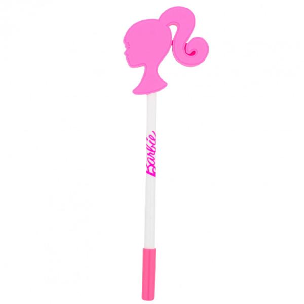 サイズ(約)：パッケージ：約H274×W85mm / 本体長さ：約220ｍmインク色：ブルーBarbieのトッパーペン！可愛いバービーのシルエットのラバートッパーがオシャレ！※インクの取り換えはできません。【備考】※こちらの商品は・ゆうパケ...