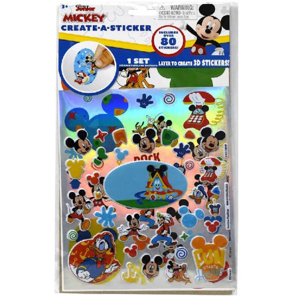 キャラクター：ミッキーマウス対象年齢：3歳以上(メーカー参照)３シートの異なるデザインを足して１枚の可愛いステッカーを作ろう！大活躍なシール、もらえると嬉しくて、楽しくなるシールセット。ごほうび用として、ギフトや、お手紙用として大好評です。...