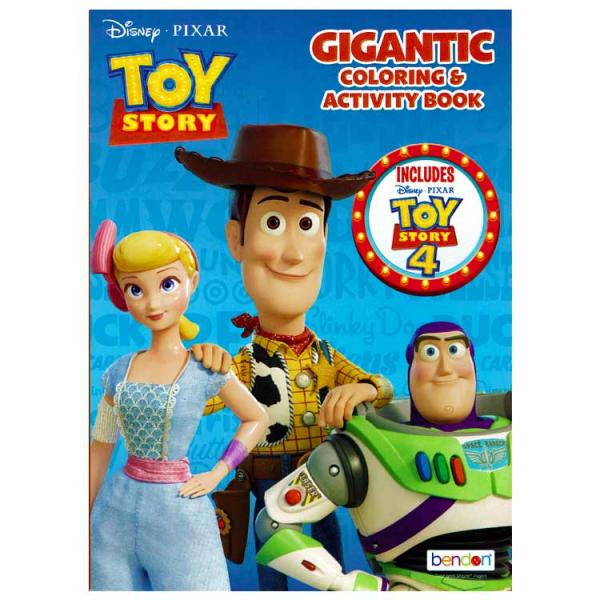 サイズ(約)：197W×274H ｍｍ枚数：96枚(両面プリント192P) / 全編英語（答え付き）紙質：紙/ざらざらの混合紙大容量！ディズニートイストーリー４の塗り絵！【備考】※こちらの商品はゆうパケット「ポストイン配達」となります。・ラ...