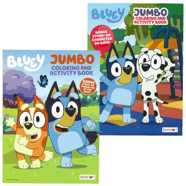 キャラクター：Bluey/bingo/Chloe商品名：BLUEY 80PG COLORING BOOK 2 ASSTD型番：65269UPD対象年齢：3歳以上(メーカー参照)サイズ：A4紙質：再生紙/ざらざらの混合紙「BLUEY（ブルーイ...