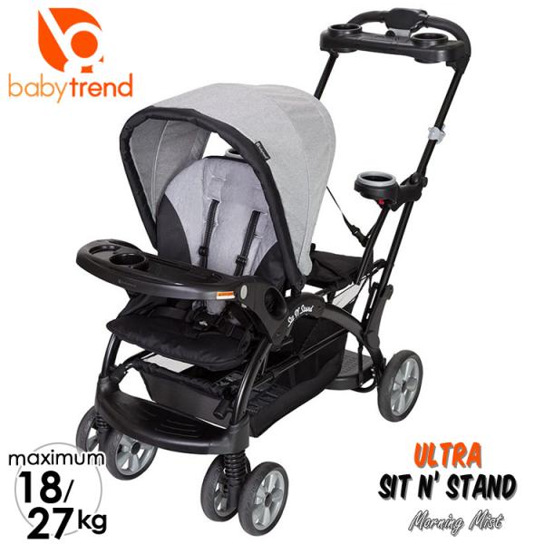 メーカー：Babytrendサイズ：約L125cm×W55cm×H110cm重さ：約12kg対象年齢：メーカー参照フロント / 3ヵ月以上リアシート / 2歳半以上※チャイルドシートを装着すれば新生児から使用可能スタンドステップ / ~10...