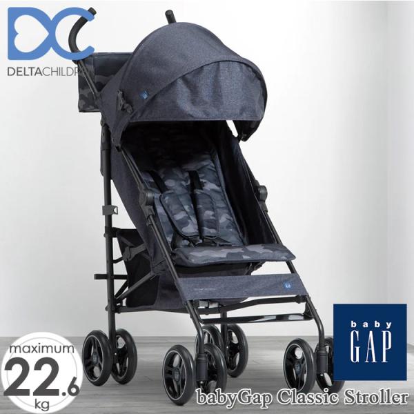 メーカー：baby GAP (Delta)サイズ：約53Lｘ80Wｘ109H cm / 折りたたみ時 約L31cm×W112cm×H28cm重さ：6.6 kg 耐荷重：9カ月頃から22.6kgまで背面(B型)ベビーカー3ポジションリクライニ...