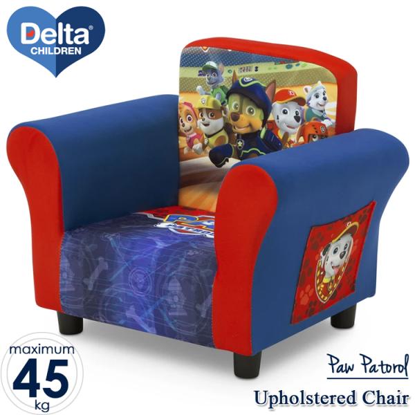 メーカー：Deltaサイズ：約 57W×40D×43H　cm重さ：約 4.95kg耐荷重：45kg対象年齢：3歳から(メーカー参照)安全基準：CPSC人気キャラクターの子供用 高級感のある布張りソファ座面までの高さ15cmの低め設計【備考】...