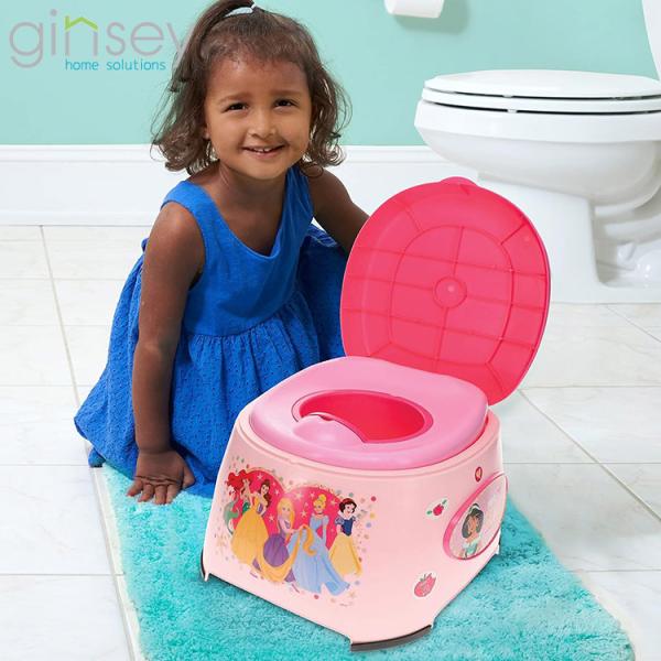 メーカー：Ginseyサイズ(約)：27W×34D×21H cm取付けできる便座の内寸：約24.5L×20W対象： 1歳半頃から90kgまで※返品・交換は衛生の関係上、一切不可。成長に合わせて3通り使える「3 in 1 ポッティシステム」便...