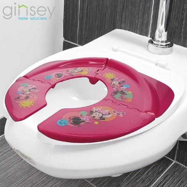 メーカー：ginsey / ジンシ―サイズ：約 H36 × W30 cm / 折りたたみ時：約 H19 × W15 cm重さ：約 0.27 kg世界中で大人気、お馴染のミニーちゃんの折りたたみ便座!!!かなり便利で収納も簡単＆衛生的お出かけ...