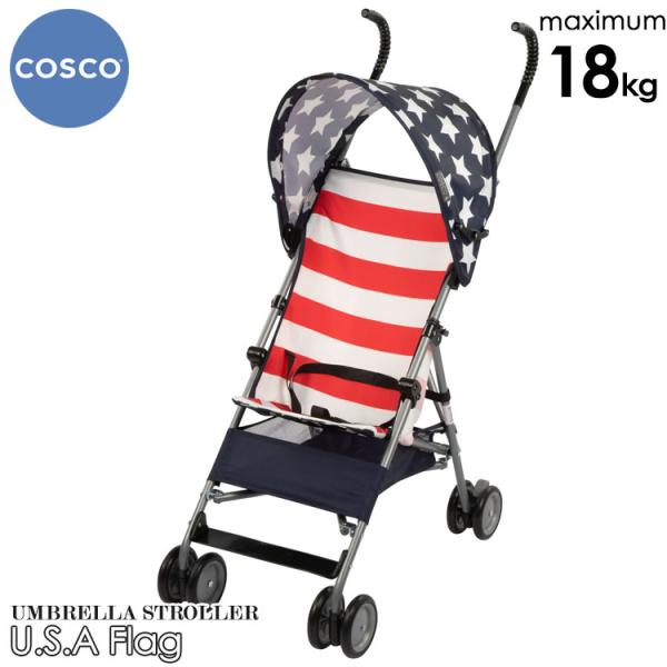 メーカー：COSCO(コスコ)サイズ：使用時　奥行き72×幅40×高さ92 / 収納時　奥行き12×幅18×高さ104(cm)重さ：約3.5kg対象年齢：腰が座った頃から18kgまで・折りたたみも簡単・軽量・ダブルフットブレーキ・3点式ベル...