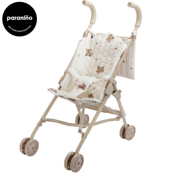 サイズ : 56cm x 41cm※高さ40cmまでのお人形が載せられます。材質：100％ polyester, metalごっこ遊びの必需品のお人形用のベビーカーお母さんやお父さんの真似をして、お人形と一緒にお散歩ができます。おりたたんで...