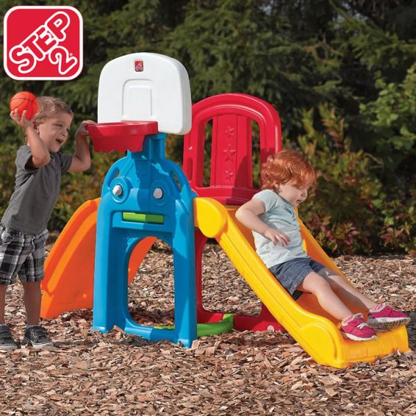 メーカー：STEP2サイズ：　本体：107.9 x 157.4 x 77.4 cm　BOX：52.07 H x 46 W x 98.4 D cm重さ：12.7kg対象年齢：2歳から安全基準：ヨーロッパ規格適合(EN-71)耐久重量：27 k...