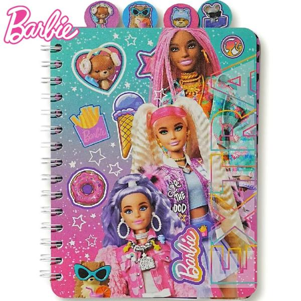 サイズ(約)：17W×23.5H×1.2D cｍ枚数：96枚紙質：再生紙日本では販売されていない、アメリカ限定バービーのスパイラルノート！４種類のタブ付きで、日記など、手帳やお絵描き帳にぴったり！！【備考】※こちらの商品は・ゆうパケット「【...