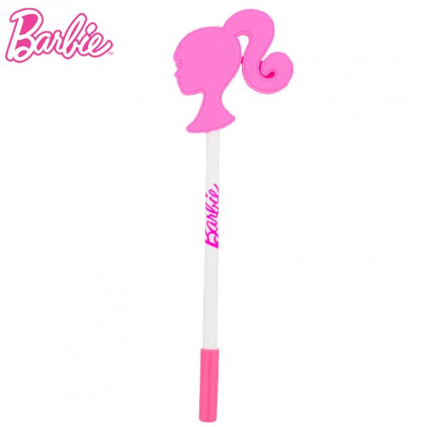 サイズ(約)：パッケージ：約H274×W85mm / 本体長さ：約220ｍmインク色：ブルーBarbieのトッパーペン！可愛いバービーのシルエットのラバートッパーがオシャレ！※インクの取り換えはできません。【備考】※こちらの商品は・ゆうパケ...