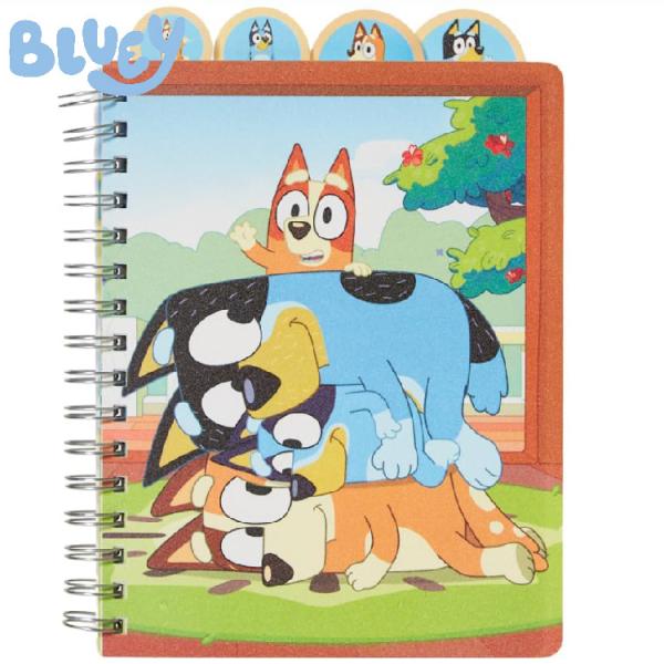 サイズ(約)：17W×23.5H×1.2D cｍ枚数：96枚紙質：再生紙日本では販売されていない、アメリカ限定ブルーイのスパイラルノート！４種類のタブ付きで、日記など、手帳やお絵描き帳にぴったり！！【備考】※こちらの商品は・ゆうパケット「【...