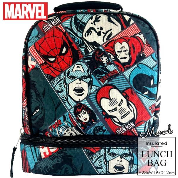 キャラクター：マーベル アベンジャーズサイズ(約)：23H×19W×12D cm大人気！上下セパレートのランチバッグ上段、下段と分かれているので、使いやすい！ランチバッグとして、ハンドバッグとしてプレゼントにもお勧め！【備考】・ラッピング可...
