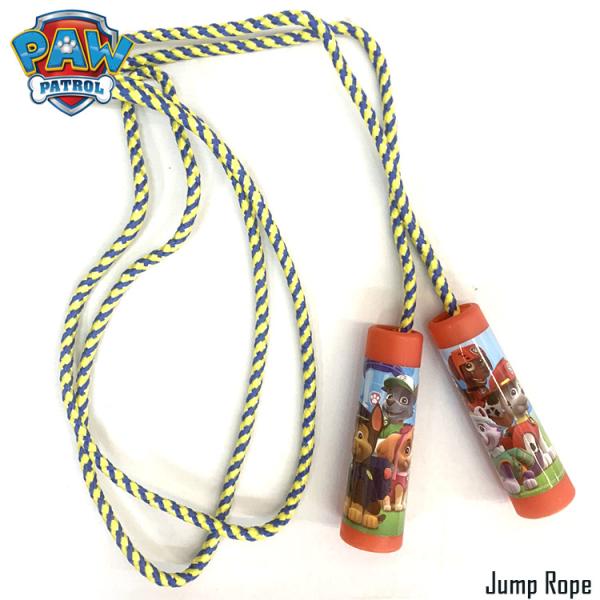 キャラクター：パウ・パトロールサイズ：（なわ部分のみ）185cm　(持ち手部分のみ)10.2cm対象年齢：3歳以上(メーカー参照)運動に欠かせない！なわとび。大好きなキャラクターと運動！長さはハンドルの中で紐を結ぶ形で調節可能※こちらの商品...