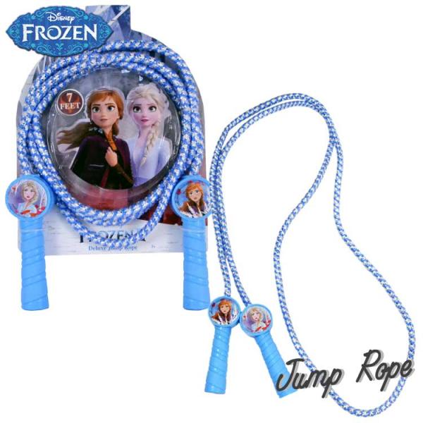 キャラクター：アナと雪の女王サイズ：（なわ部分のみ）212cm　(持ち手部分のみ)15cm対象年齢：3歳以上(メーカー参照)運動に欠かせない！なわとび。可愛い持ち手が特徴的なデラックスモデル。160cmぐらいまでの大人の方も使用出来ます。※...