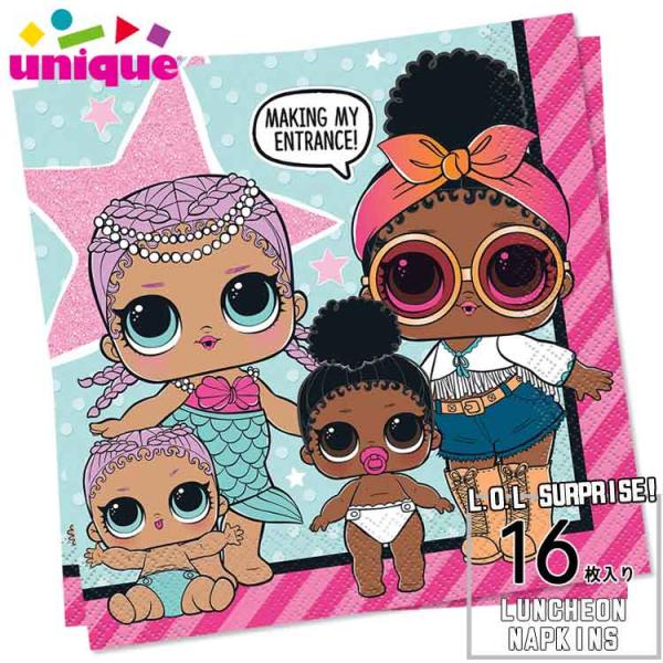 メーカー：Uniqueサイズ(約)：32.5L×32.5W cm セット：16枚入り誕生日やハロウィン・クリスマスなどに必須！！テーブルも華やかに！ペーパーナプキン 16枚セット【備考】※こちらの商品は・ゆうパケット「【送料無料】 ポストイ...