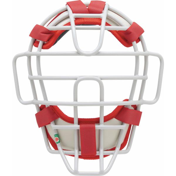 【商品名】軟式用マスク【カラー】1564シルバー×レッド【サイズ】20×25×8cm【重量】約610g【仕様】SG基準対応、スロートガード一体型【特徴】ベーシックなスロートガード一体式のオーダー仕様マスク。小林モデルプロテクターのカラーモデ...