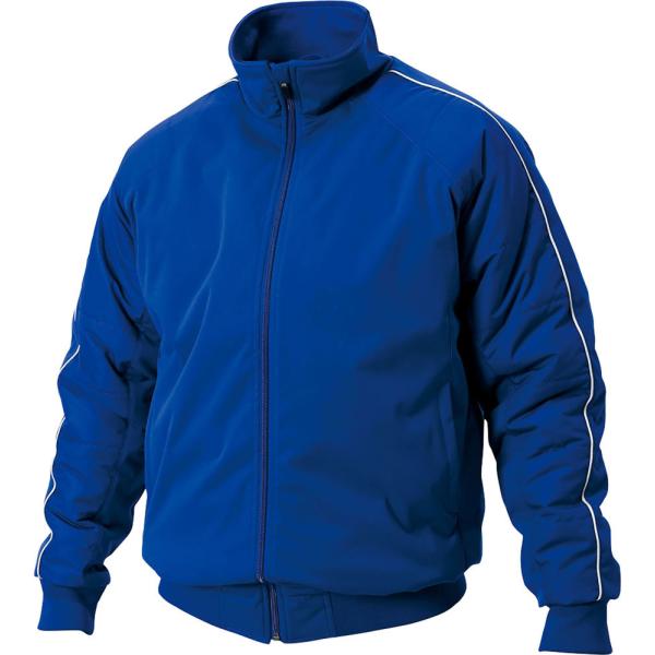 【商品名】野球 グラウンドコート 防寒【カラー】2500【素材】本体／ポリエステル100％、切替部／ポリエステル100％、裏地／ポリエステル100％（中綿キルティング）、フライス／アクリル90％・ウール10％【機能】防風、保温【原産国】ベト...