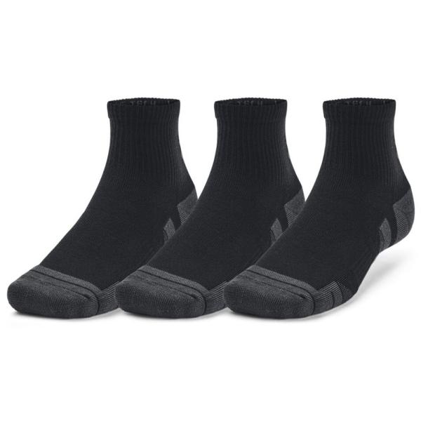 クオーター(ふくらはぎの下程度の丈)。001 Black/Black/Jet GrayMD、LGアンダーアーマー UNDER ARMOUR マルチスポーツ ソックス 1379510 Black/Black/Jet Gray ブラック