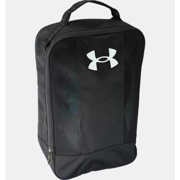 【商品名】UA SHOES BAG 2【カラー】001 Black /  /【素材】ポリエステル100％【特長】・湿気を逃がす 大きなベンチレーション。・サイズ?H33cm×W13cm×D13cm※シューズは付属致しません。