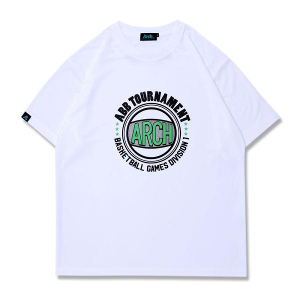 【商品名】Arch tournament tee メンズ レディース ユニセックス 半袖Tシャツ バスケットボール トップス・架空のトーナメントゲームのロゴを、フロントにプリントしたDRY-Tシャツ。・ベーシックなデザインながら、スタイリッ...