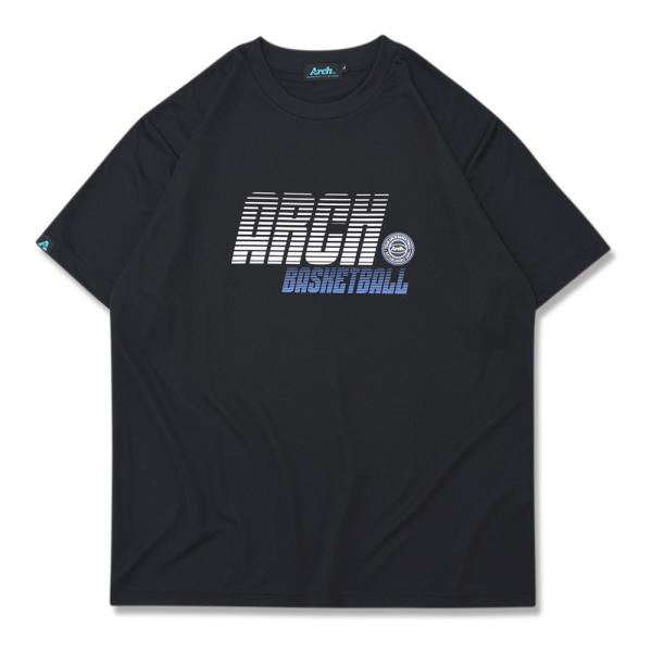 【商品名】Arch horizontal logo tee DRY メンズ レディース ユニセックス 半袖Tシャツ バスケットボール トップス・スピーディーな装いのロゴを、フロントにプリントしたDRY-Tシャツ。・アイコニックなボールロゴも...