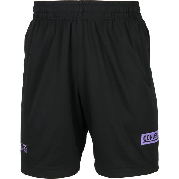 コンバースのバスパン。合わせやすいシンプルロゴ。柔らかな肌触りに吸汗速乾を兼ね揃えたスポーツ向けアイテム。吸汗・速乾股上26cm、股下21cm(Lサイズ)ブラック×ラベンダーS、M、L、O、XOバスケ ばすけ バスケットボール スポーツ  ...