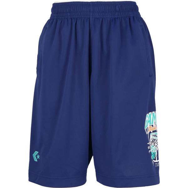 【商品名】Jr.プラクティスパンツ(ポケット付き) ジュニア キッズ 子ども バスケットボール バスケ ミニバス パンツ プラクティスパンツ バスパン ・コンバースのジュニアバスパン。・カレッジロゴをイメージするグラフィック。・柔らかな肌触...