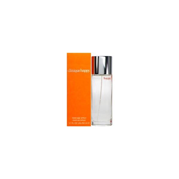クリニーク 　ハッピー EDP SP  50mfor woman'９９年度FIFI賞にも輝いた定番人気のフレグランス。他のフローラル系とはひと味違う、いくつもの香りが混ざり合って表情を変えていく香りです。文字通りハッピーな気分になれる香水！