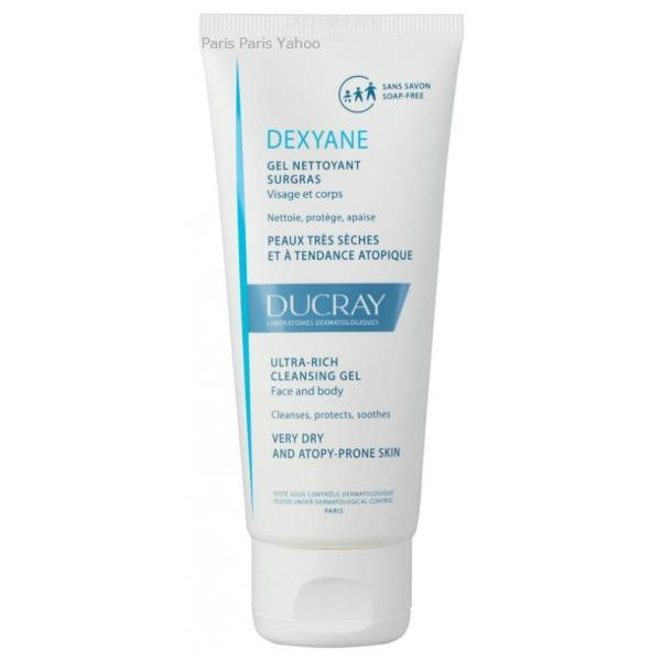 Ducray Dexyane ウルトラリッチ クレンジングジェル 100mlは、非常に乾燥しがちな肌にぴったりの全身用洗浄料です。肌をやさしく清潔に保ちながら、うるおいを与え、乾燥から守ります。イソロイシンとグリセリンを配合し、マイルドな使...
