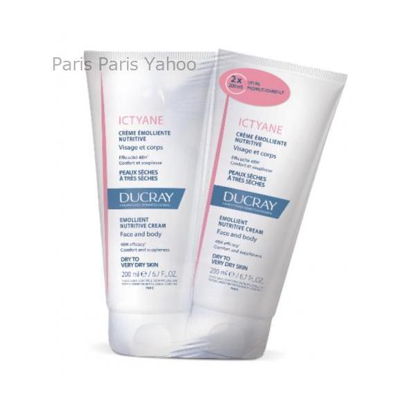 Ducray Ictyane エモリエントクリーム 2 x 200mlは、肌に潤いと栄養を与え、しなやかで快適な肌に導くクリームです。乾燥から肌を守り、つっぱり感を和らげる効果があります。このクリームには、アセフィリンとアビシニアンオイルが...