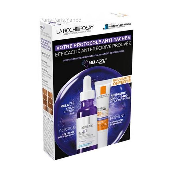 La Roche-Posay メラB3 アンチダークスポット コンセントレートセラム 30ml + アンテリオス UVmune 400 アンチダークスポットフルイド SPF50+ 無香料 15mlは、なめらかで均一感のある肌を目指すスキンケ...