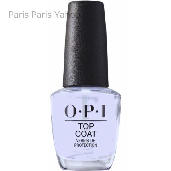 商品紹介鮮やかで美しい発色が特長のOPI定番マニキュア『ネイルラッカー』用のトップコート。フットネイル(ペディキュア)にもおすすめです。原材料・成分成分：酢酸エチル、酢酸ブチル、アクリレーツコポリマー、変性アルコール、（酢酸／酪酸）セルロー...