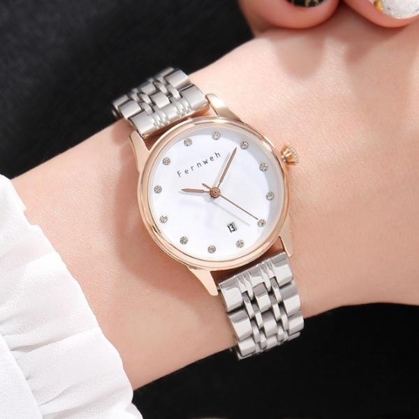 ※状態:　新品未使用※ブランド名:　FERNWEH※サイズ:文字盤直径：約28mm 文字盤厚さ：約9mm ベルト幅：約14mm 全長：230mm※ムーブメント クォーツ(電池式)  ※防水　3ATM※付属品 専用BOX　保証カード※FERN...