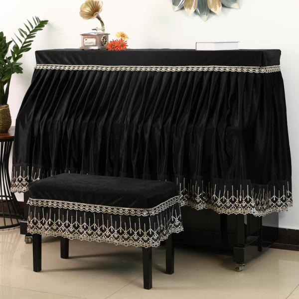 【素材】ポリエステル　【サイズ】 ピアノカバー 約横153*幅34*高さ85cm 国内外のアップライトピアノのフルカバーとしてご使用頂けます。ほとんどのサイズのピアノに適合します。【耐久性】丈夫で軽い素材で、洗いやすく、耐久性があり。「耐久...