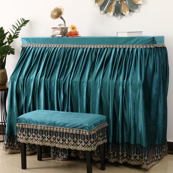 【素材】ポリエステル　【サイズ】 ピアノカバー 約横153*幅34*高さ120cm  国内外のアップライトピアノのフルカバーとしてご使用頂けます。ほとんどのサイズのピアノに適合します。【耐久性】丈夫で軽い素材で、洗いやすく、耐久性があり。「...