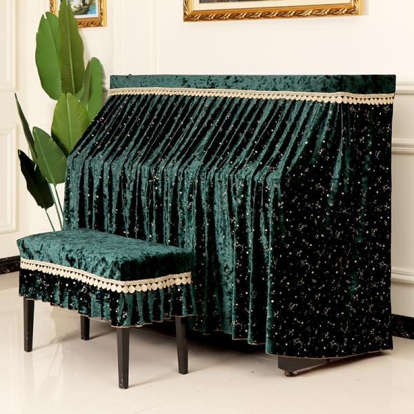 【素材】ポリエステル　【サイズ】 ピアノカバー 約横153*幅34*高さ120cm  国内外のアップライトピアノのフルカバーとしてご使用頂けます。ほとんどのサイズのピアノに適合します。【耐久性】丈夫で軽い素材で、洗いやすく、耐久性があり。「...