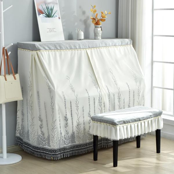 【素材】ポリエステル　【サイズ】ピアノカバー（153*34*120cm）+椅子カバー：58*38cm（1人用）【耐久性】丈夫で軽い素材で、洗いやすく、耐久性があり。「耐久性があってしわになりにくいので、長くお使いいただけます。どんな部屋にも...