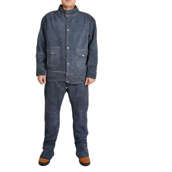 【素材構成】牛革。防炎加工剤は、牛革製で、耐久性があり、柔らかく快適なフィット感で、熱い火花から衣服を保護します。革製頑丈、難燃性、柔軟性、火、摩耗、断熱材、およびより多くのカットや抗スパーク保護を提供するが、厚すぎたり暑すぎません。【高襟...