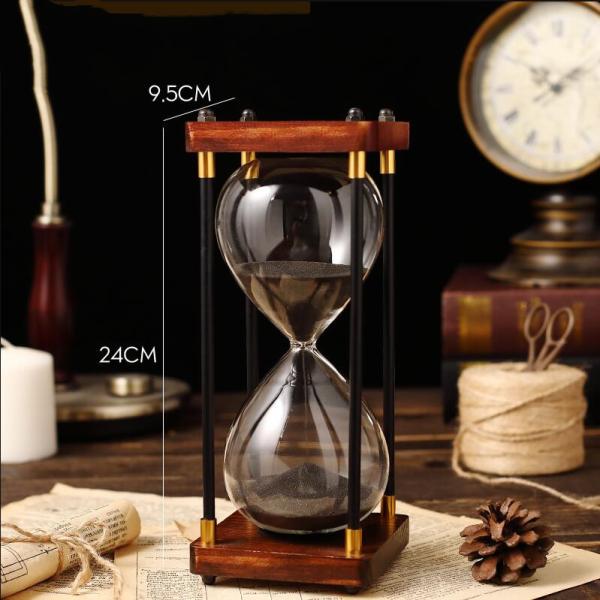 【カラー】第一枚画像通り【サイズ】 （約）幅9.5*高さ24cm（時間約：60分）【素材】：木、ホウケイ酸塩ガラス管と砂で作られており、壊れにくく、長くお持ちできます。【砂時計グッドタイム管理ツール】 ：サンドタイマー子供さんのテスト勉強の...