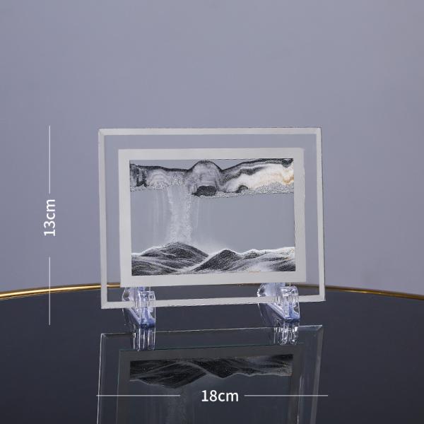 【カラー】第一枚画像通り【サイズ】（約）幅18*高さ13cm【素材】：ガラスと砂【砂時計グッドタイム管理ツール】 ：サンドタイマー子供さんのテスト勉強の時間を計ったり、歯磨きの時間を親子で一緒に計ったり、子供に時間を意識させること使ってます...