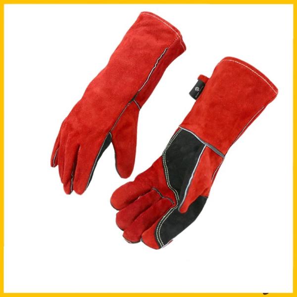 1.【素材】：牛革（表）＋100％ポリエステル（裏）2.【サイス】：フリーサイズ （幅約13cm*高さ約35.5cm）、適用：男女兼用+オールシーズン。3.【耐久性】耐久性があり柔らかく快適にフィットし高熱、荒い、火花、鋭い、炎の物体などと...