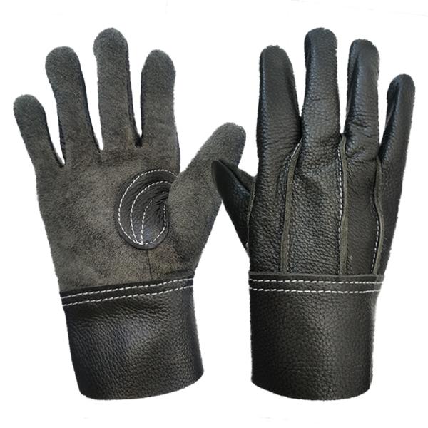 1.【素材】：牛革2.【サイス】：フリーサイズ 、適用：男女兼用+オールシーズン。3.【耐久性】耐久性があり柔らかく快適にフィットし高熱、荒い、火花、鋭い、炎の物体などと接触して体を守ります。溶接やはんだ付けなどの火の粉が飛び散るような作業...