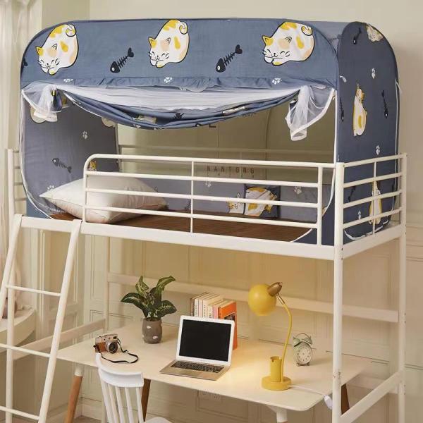 【カラー】第一枚画像通り【サイズ】長さ約190cｍ*幅約90cｍ*高さ約100cｍ（上段と下段ベッド通用）【素材】ポリエステル+ワイヤー。細かいネット素材が害虫の風や蚊の侵入を防ぎます。【ワンタッチ式蚊帳】自立タイプのワンタッチ式で、受け取...