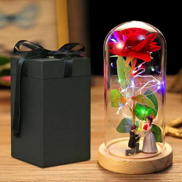 【サイズ】：直径約11.5cmX高さ約23cm【花材】：最高級の造花を使用しています（品質保証）　ポット：ガラス　 【LEDライト付き】：スイッチと電池交換は底面にあります、電池は付きません。【永遠の花】水やり、水換えの世話や手間が要らず、...