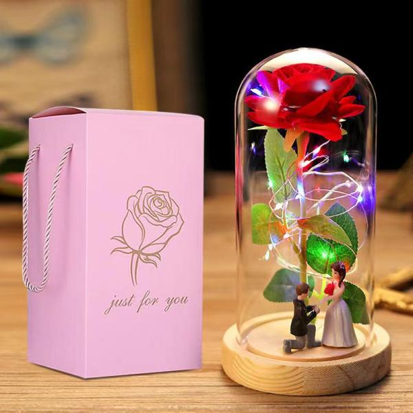 【サイズ】：直径約11.5cmX高さ約23cm【花材】：最高級の造花を使用しています（品質保証）　ポット：ガラス　 【LEDライト付き】：スイッチと電池交換は底面にあります、電池は付きません。【永遠の花】水やり、水換えの世話や手間が要らず、...