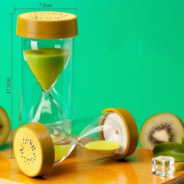 【カラー】第一枚画像通り【サイズ】： 約 12.8 × 6cm(3-30分)、約 17.5 ×7cm（45-60分）【フルーツ風な砂時計】スイカ、オレンジ、レモン、キウイの4種類のかわいい形の砂時計は、伝統的な砂時計のイメージを突破して、家...