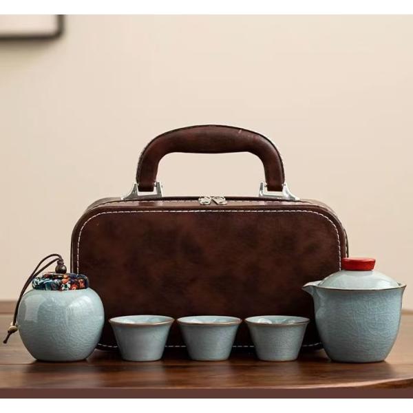 1.【カラー】第一枚画像通り2.【容量】 湯呑み：40ml 急須：　150ml。急須×1、湯呑み×3、お茶缶×1、収納バッグ×13.【高品質素材】：この茶器セットは、中国の千年紀の陶器の首都である徳化県で生産されています。 高品質の原材料を...